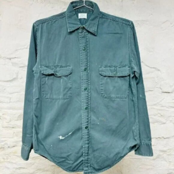 Sears | Shirts | Vintage 5s 60s Sears Roebuckssanforized Work Shirt ...